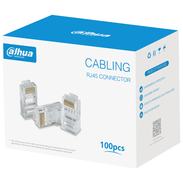 Caja 100 Conectores RJ45 CAT5e Dahua DH-PFM976-531 - Automa Tecnología ...