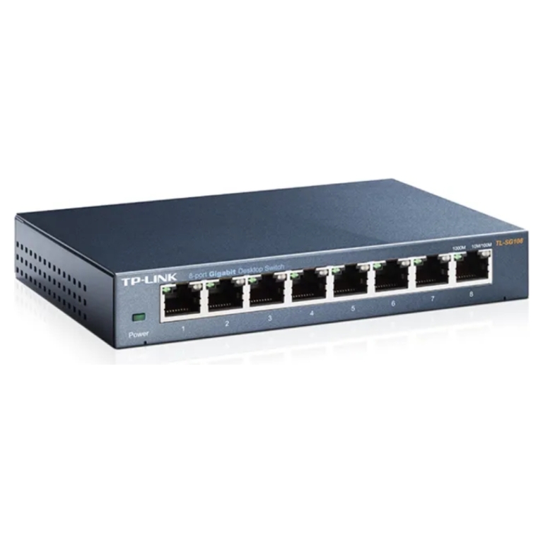 Switch SOHO TP-LINK TL-SG108 con 8 puertos 10/100/1000 Mbps - Automa ...